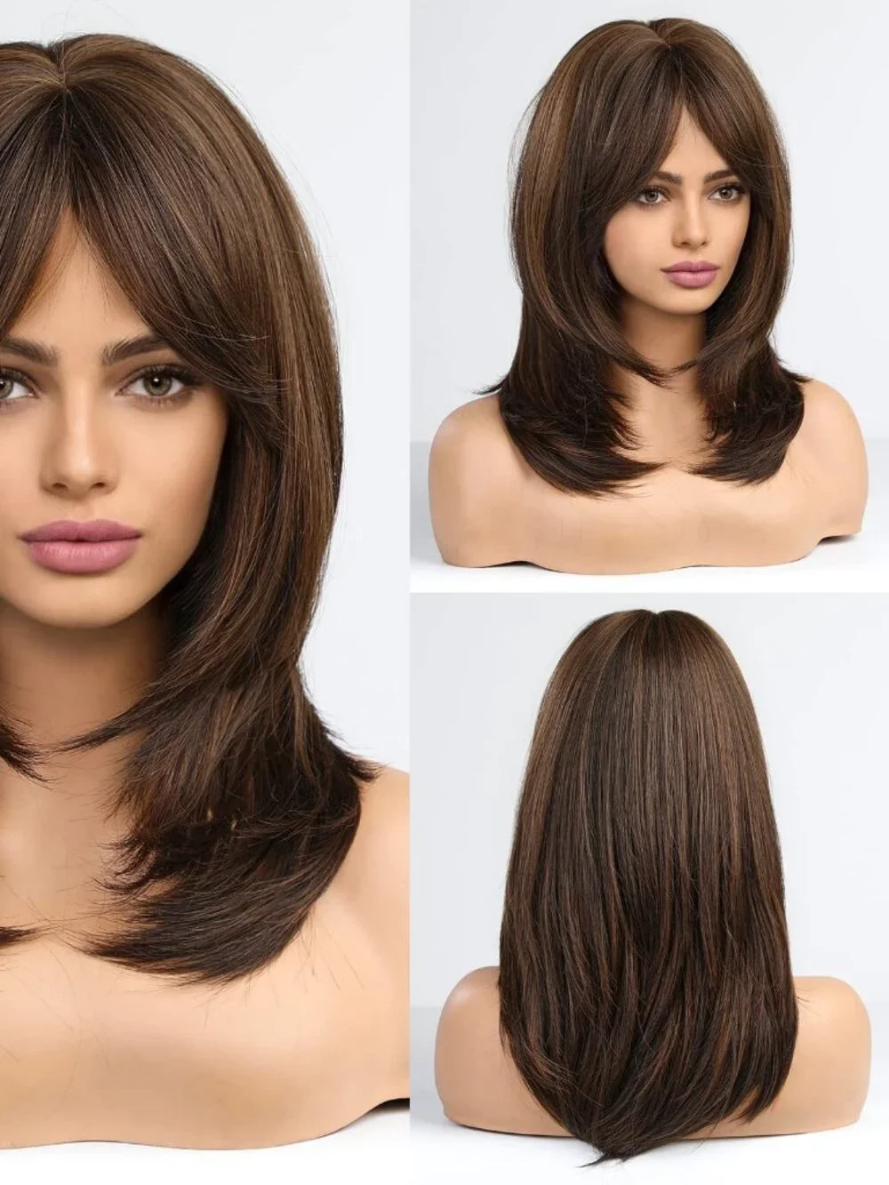 Alanhair | Hair | New Alanhair Brown Wig For Women Haircube Long ...